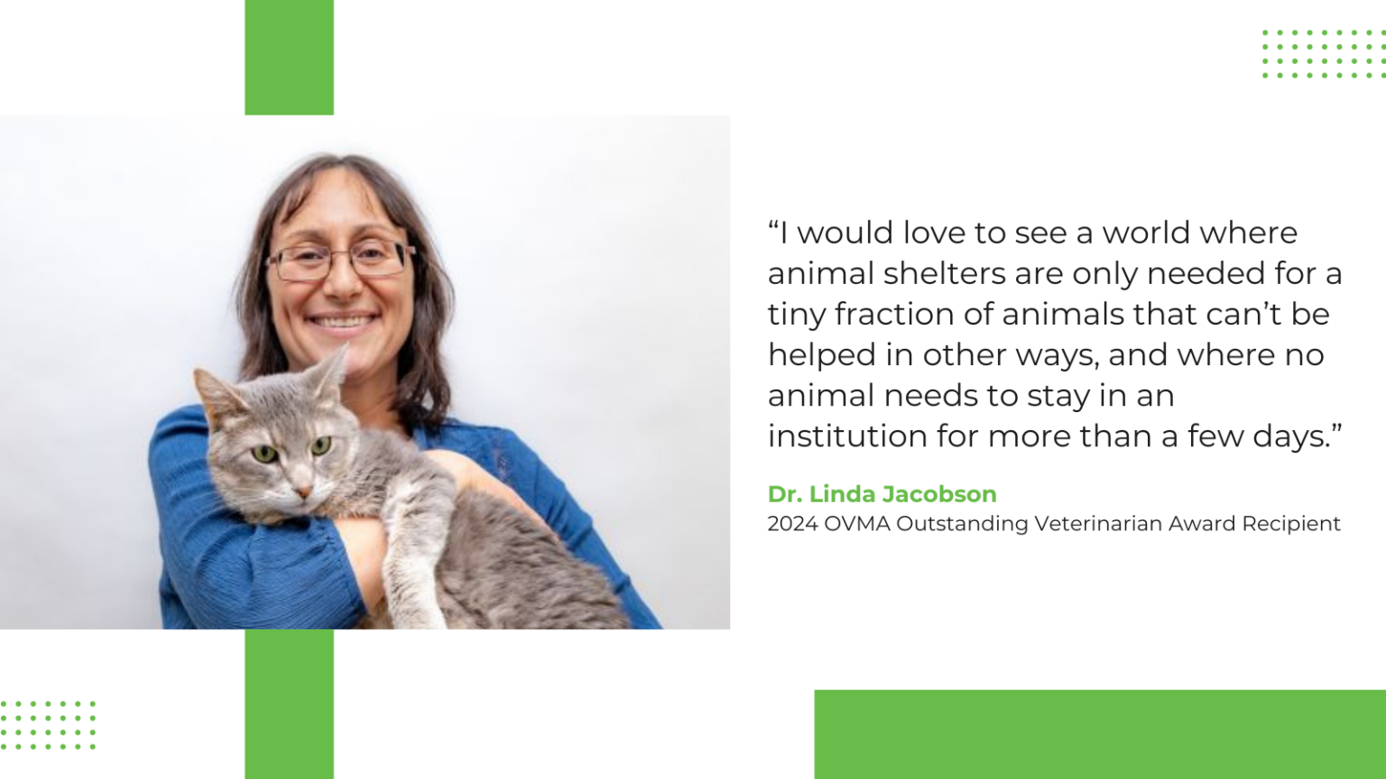 Celebrating Excellence: Dr. Linda Jacobson - the OVMA Outstanding ...